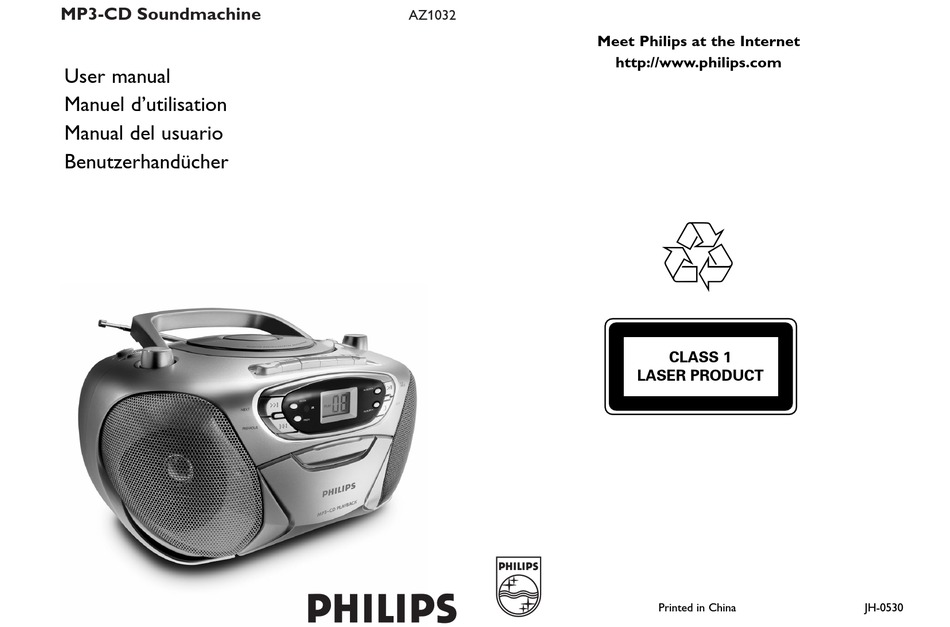 PHILIPS AZ1032MP3-CD USER MANUAL Pdf Download | ManualsLib