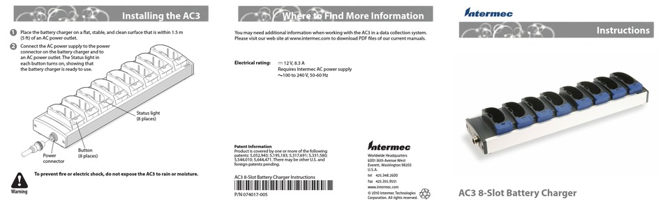 INTERMEC AC3 INSTRUCTIONS Pdf Download | ManualsLib