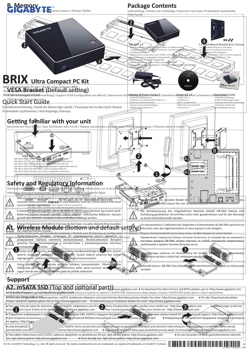GIGABYTE BRIX QUICK START MANUAL Pdf Download | ManualsLib