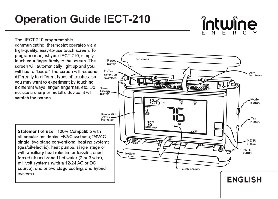 INTWINE ENERGY IECT-210 OPERATION MANUAL Pdf Download | ManualsLib