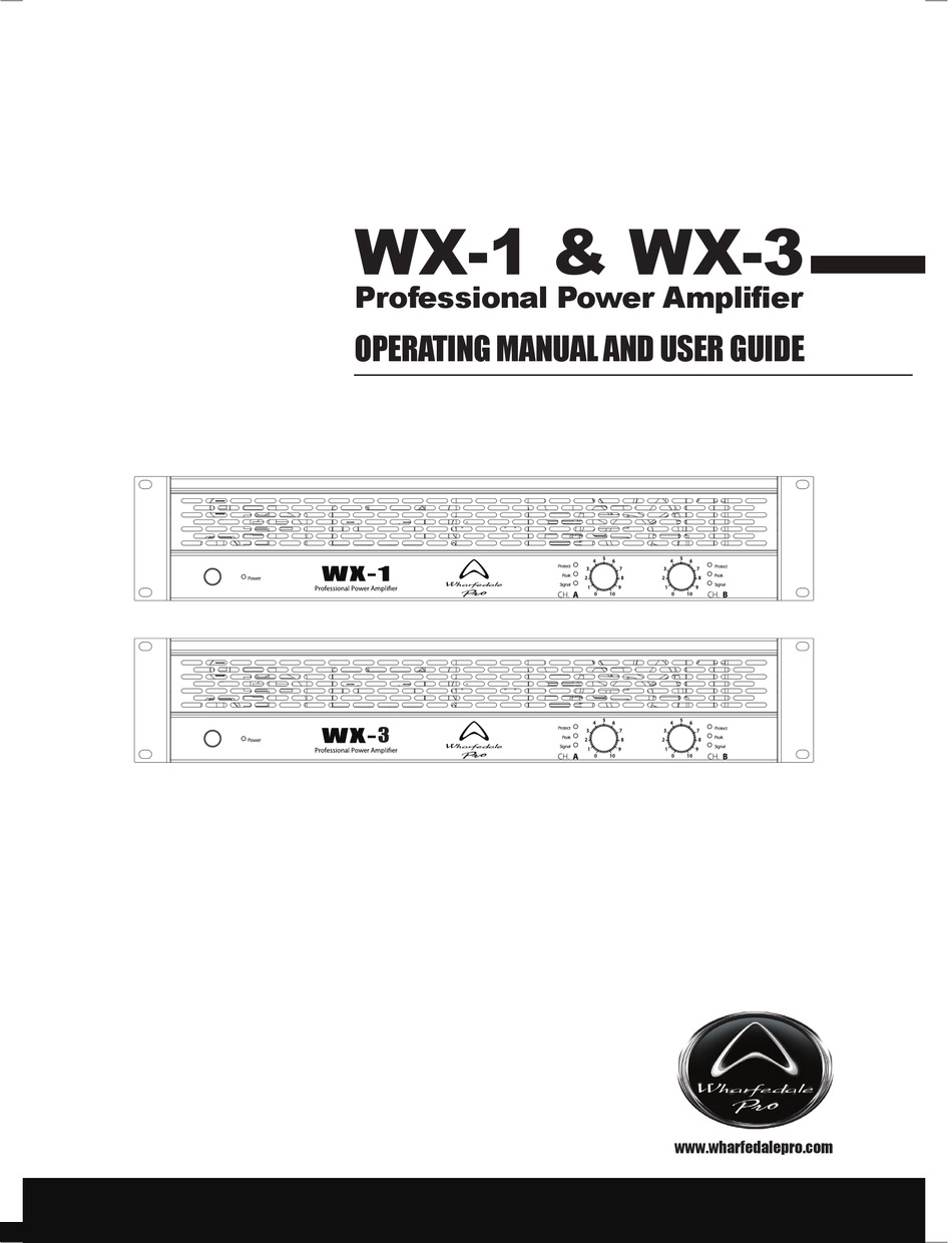 WARFEDALE PRO WX-1 OPERATING MANUAL AND USER MANUAL Pdf Download ...