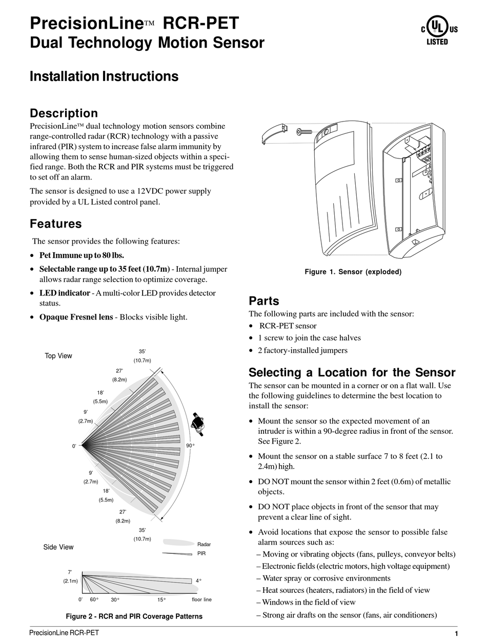 PRECISIONLINE RCR-PET INSTALLATION INSTRUCTIONS Pdf Download | ManualsLib