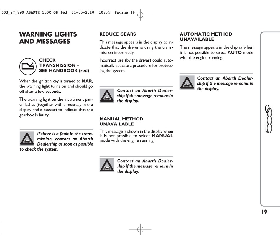 Fiat 500 Warning Lights Explained - Infoupdate.org