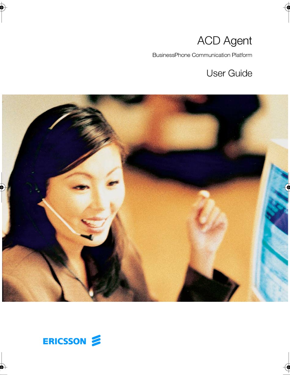 ERICSSON ACD AGENT USER MANUAL Pdf Download | ManualsLib