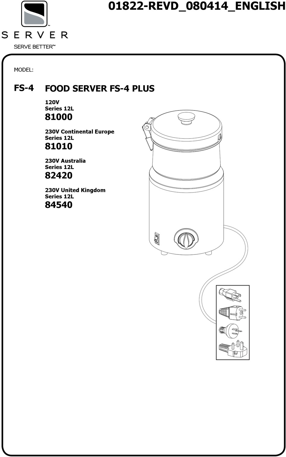 SERVER FS-4 USER INSTRUCTIONS Pdf Download | ManualsLib