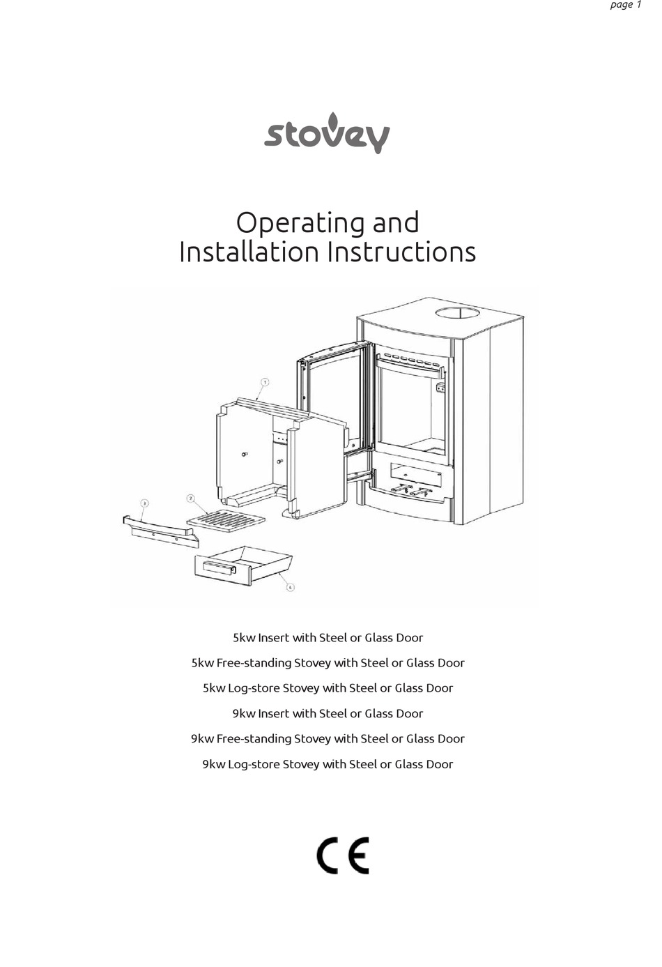 STOVEY 5I OPERATING AND INSTALLATION INSTRUCTIONS Pdf Download | ManualsLib