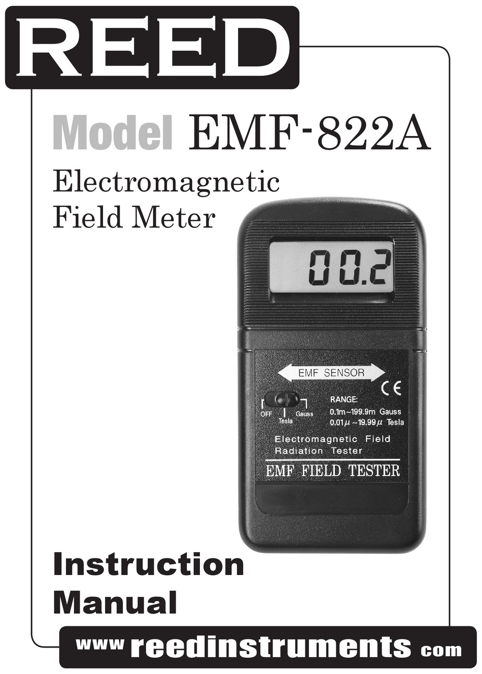 REED EMF-822A INSTRUCTION MANUAL Pdf Download | ManualsLib