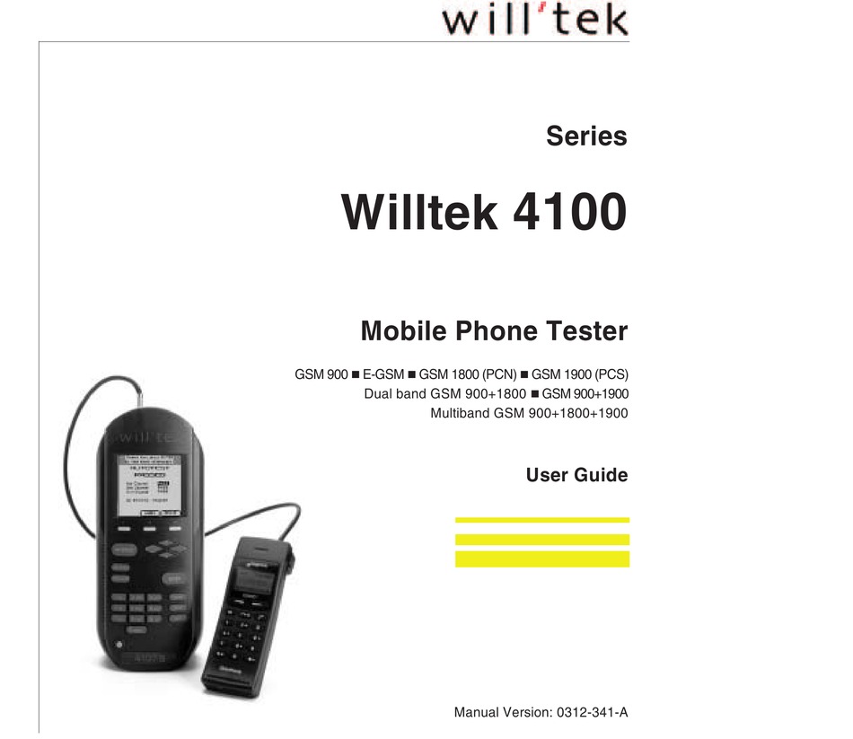 WILLTEK 4100 USER MANUAL Pdf Download | ManualsLib