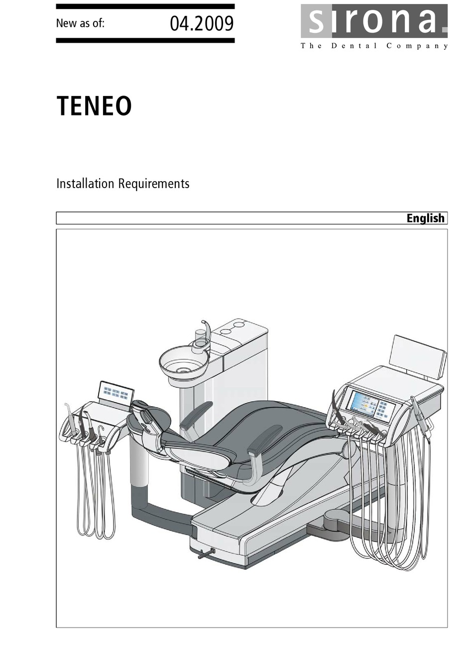 SIRONA TENEO INSTALLATION REQUIREMENTS Pdf Download | ManualsLib