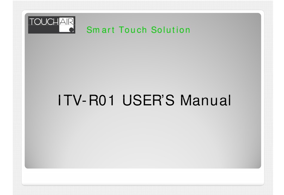 ITVERS ITV-R01 USER MANUAL Pdf Download | ManualsLib