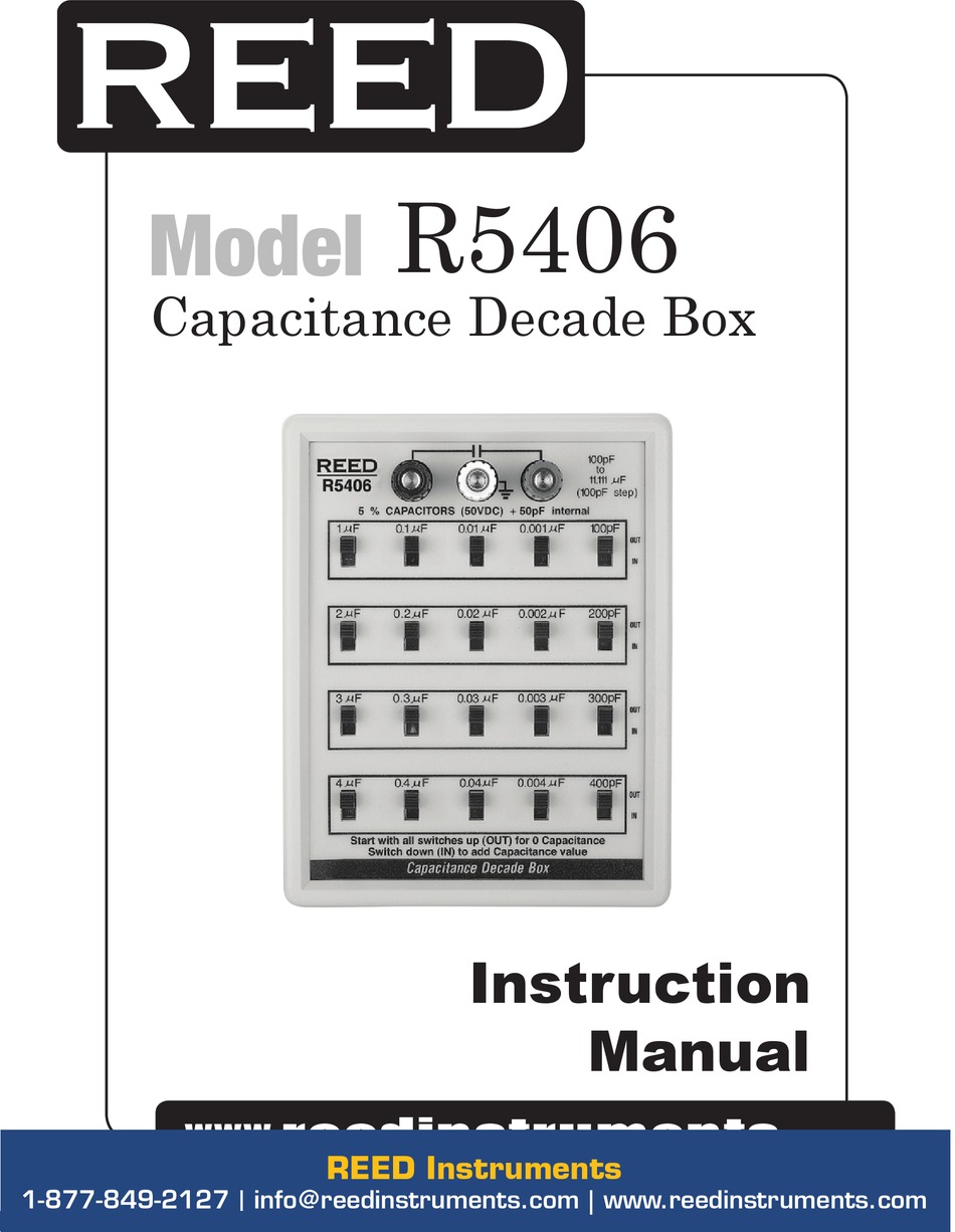REED R5406 INSTRUCTION MANUAL Pdf Download | ManualsLib