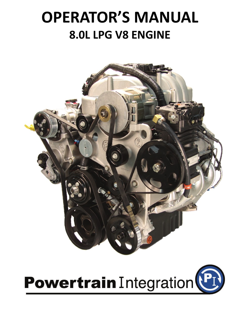 POWERTRAIN 8.0L LPG V8 OPERATOR'S MANUAL Pdf Download | ManualsLib