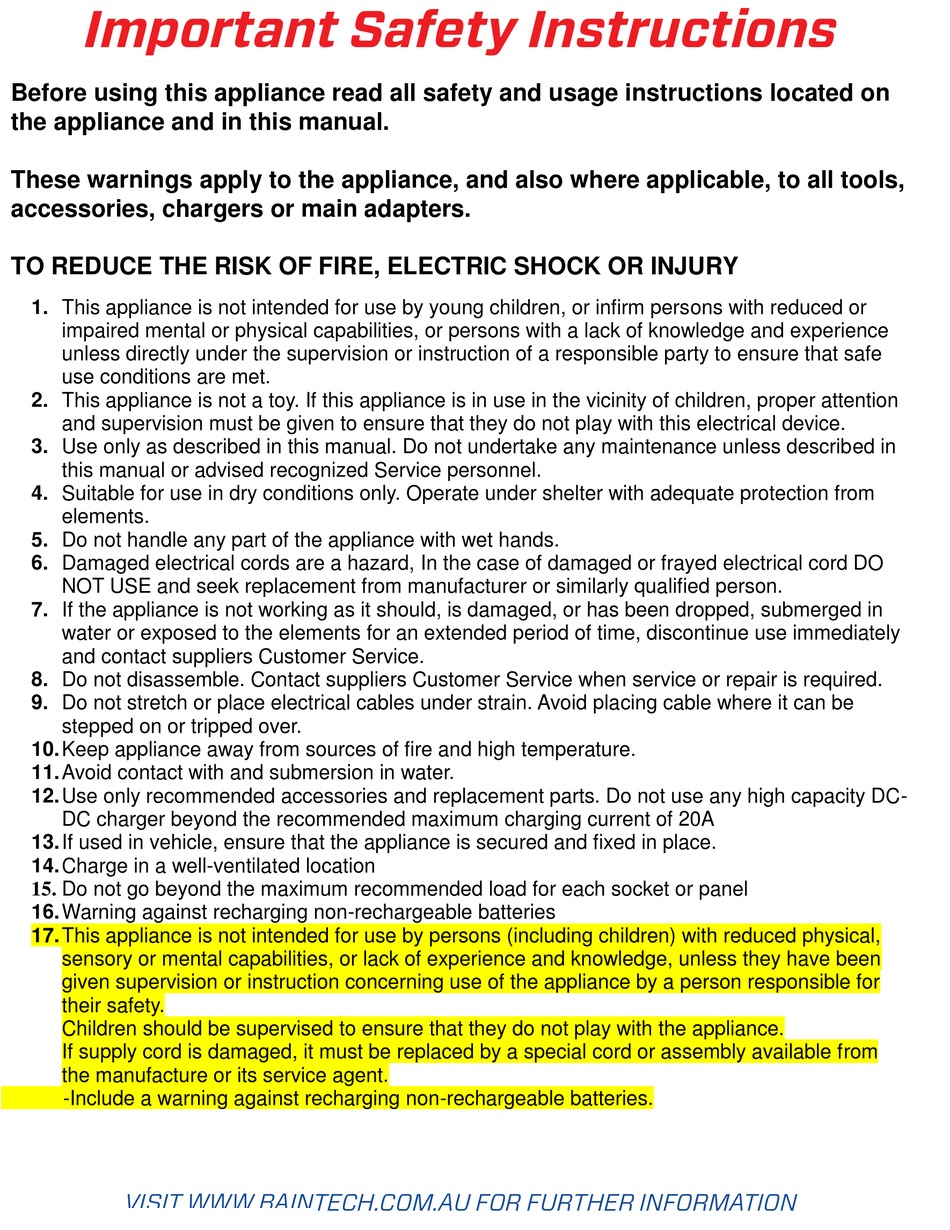 BAINTECH POWERTOP USER MANUAL Pdf Download | ManualsLib