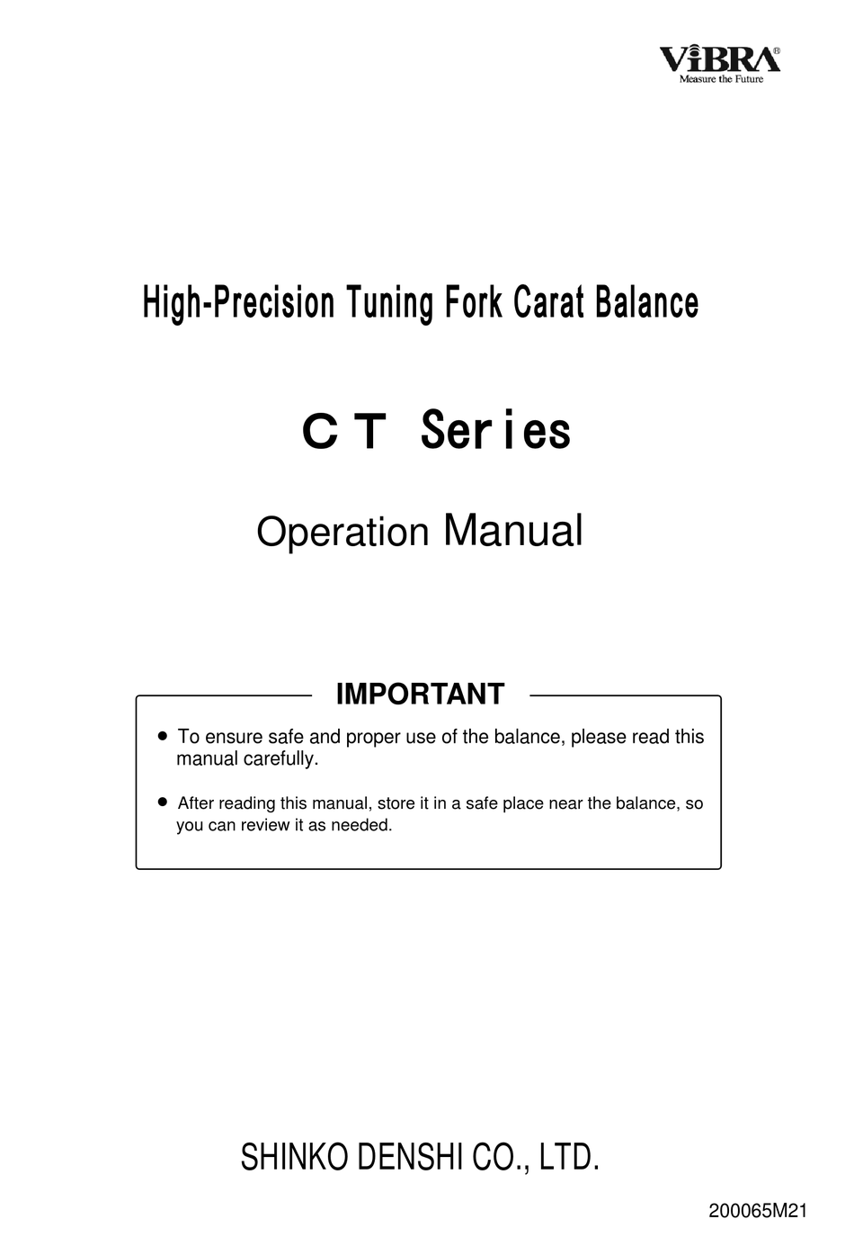 SHINKO DENSHI CT603 OPERATION MANUAL Pdf Download | ManualsLib
