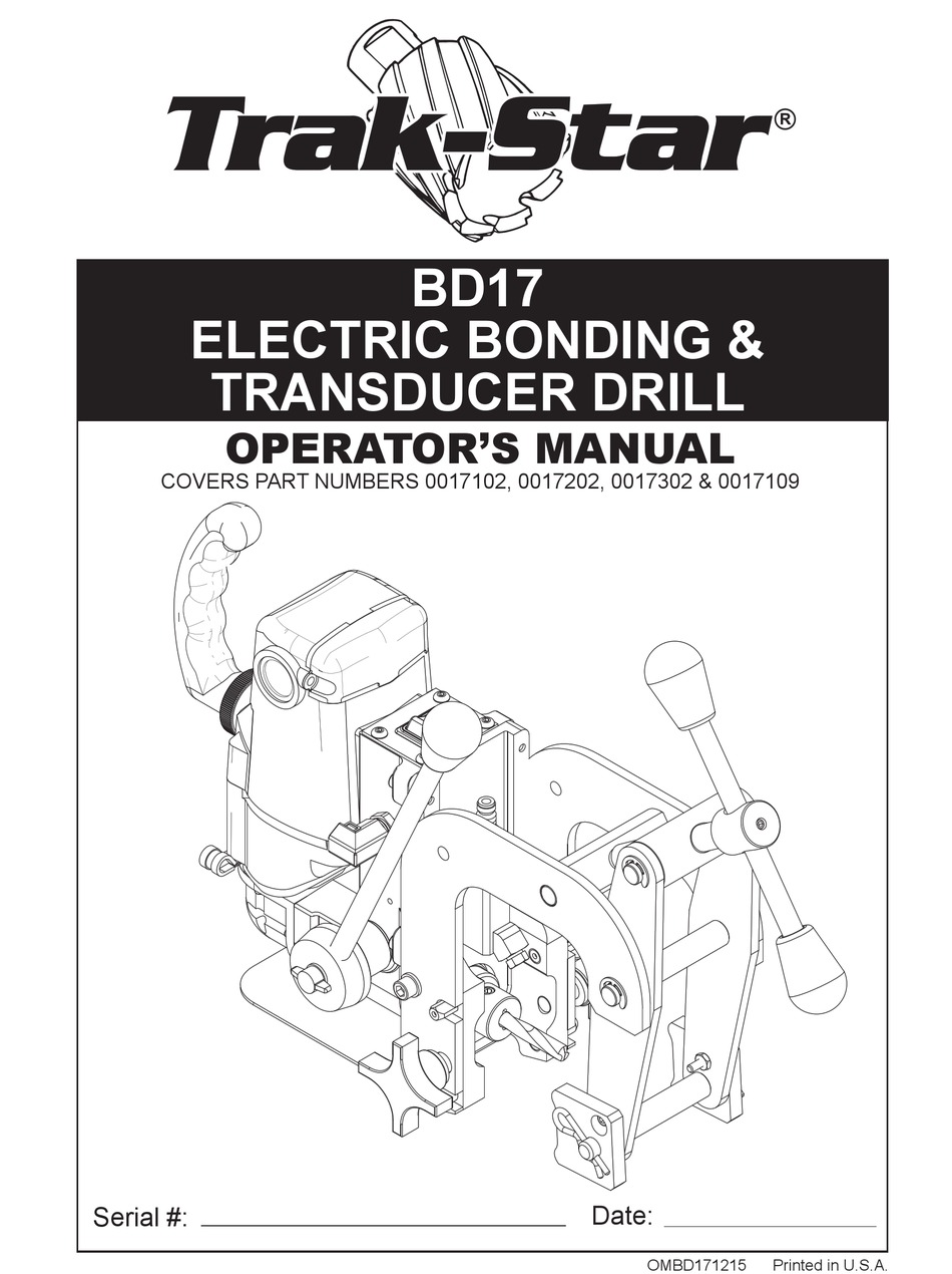 TRAK-STAR BD17 OPERATOR'S MANUAL Pdf Download | ManualsLib