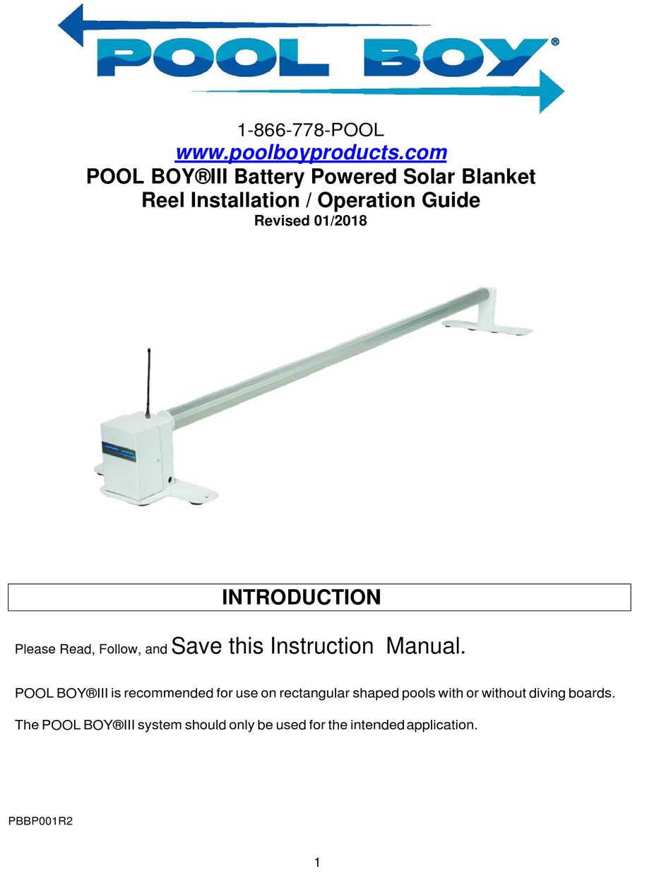 POOL BOY III OPERATION MANUAL Pdf Download | ManualsLib