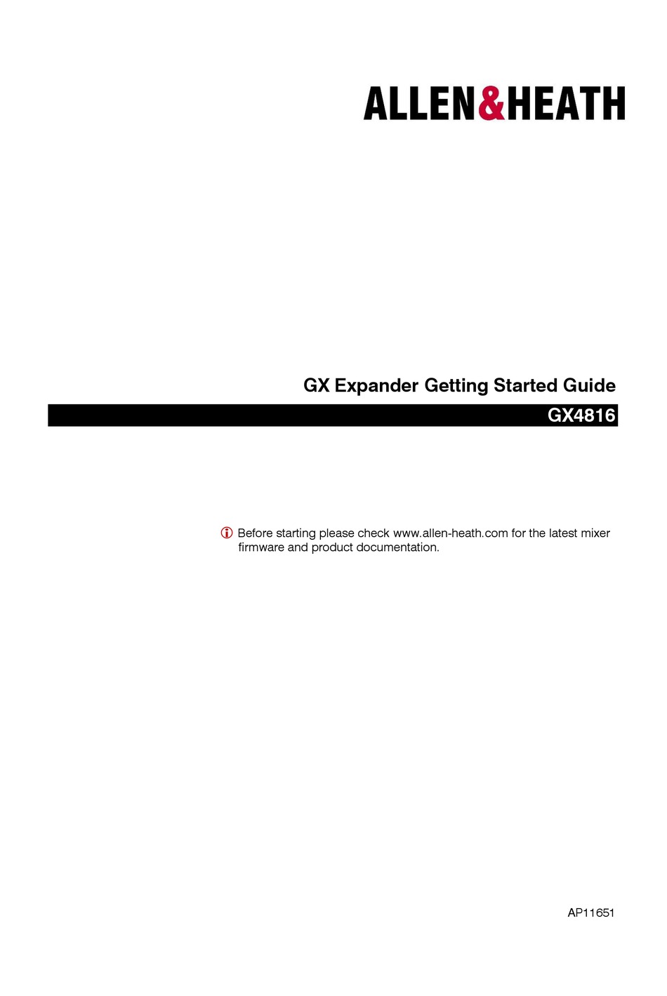 ALLEN & HEATH GX4816 GETTING STARTED MANUAL Pdf Download | ManualsLib ALLEN & HEATH GX4816 GETTING STARTED MANUAL Pdf Download | ManualsLib