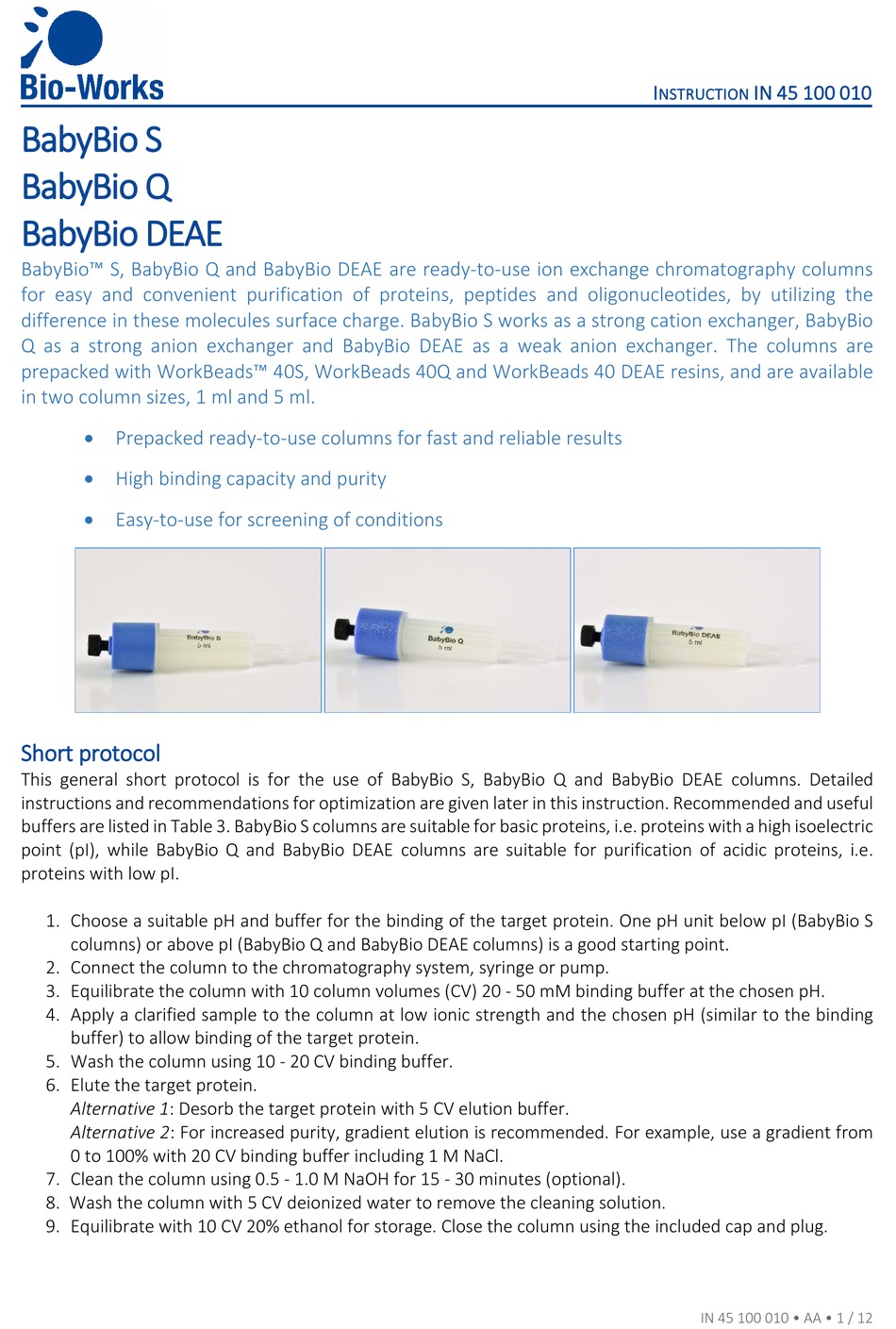 BIO-WORKS BABYBIO S INSTRUCTIONS MANUAL Pdf Download | ManualsLib