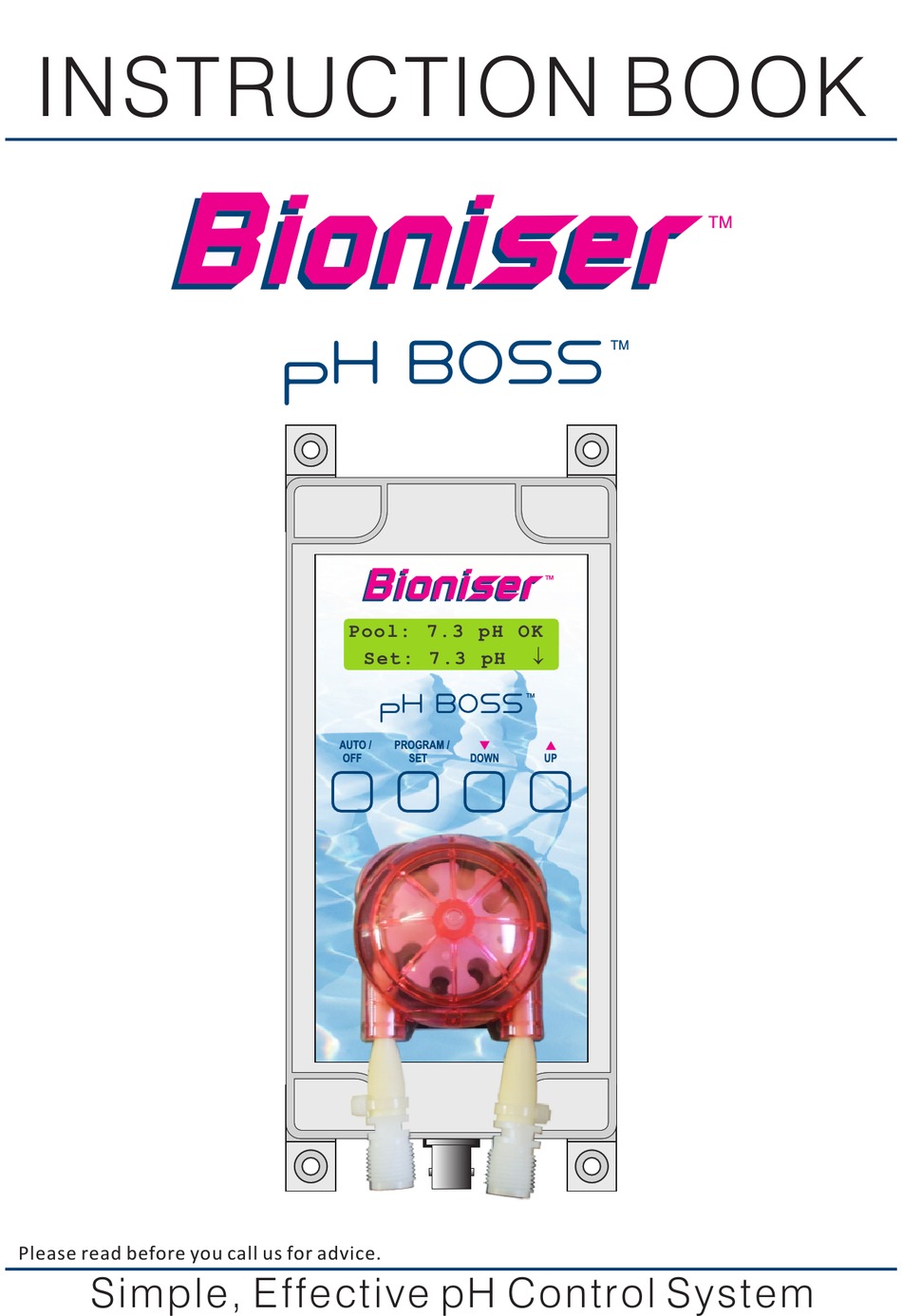 BIONISER PH BOSS INSTRUCTION BOOK Pdf Download | ManualsLib