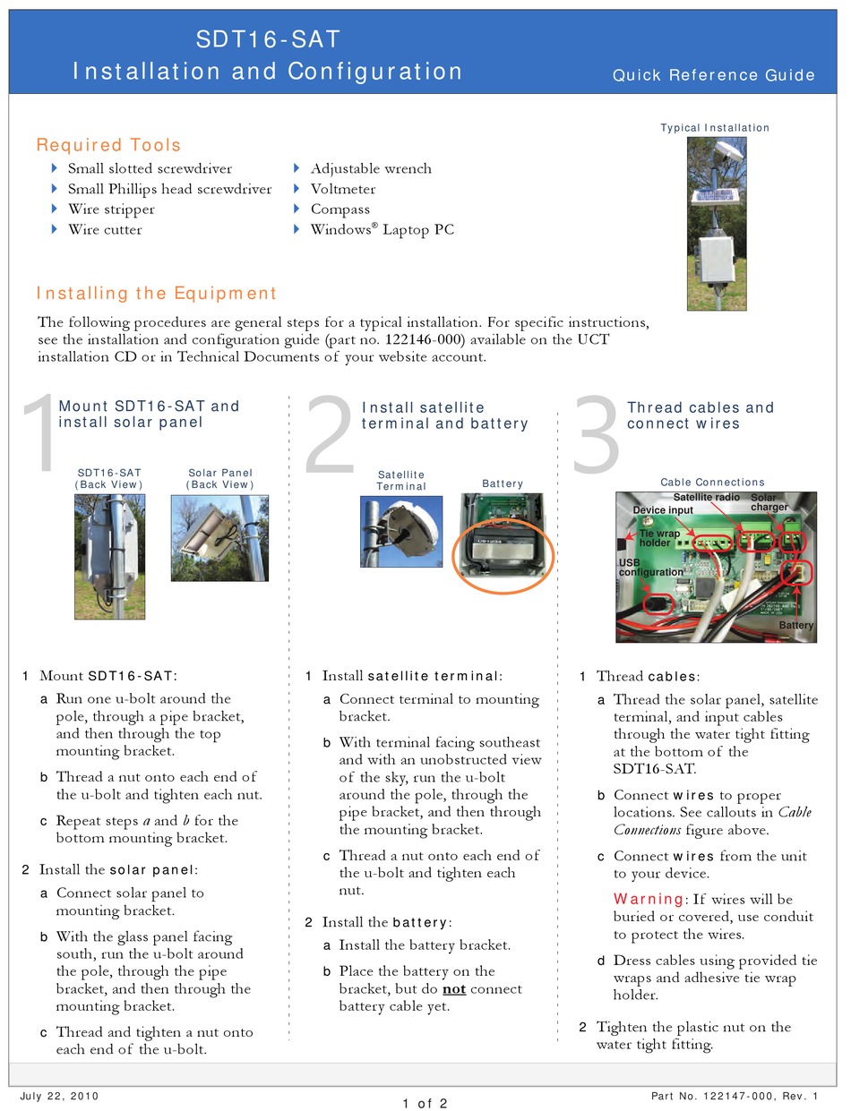 AMERICAN INNOVATIONS SDT16-SAT QUICK REFERENCE MANUAL Pdf Download ...