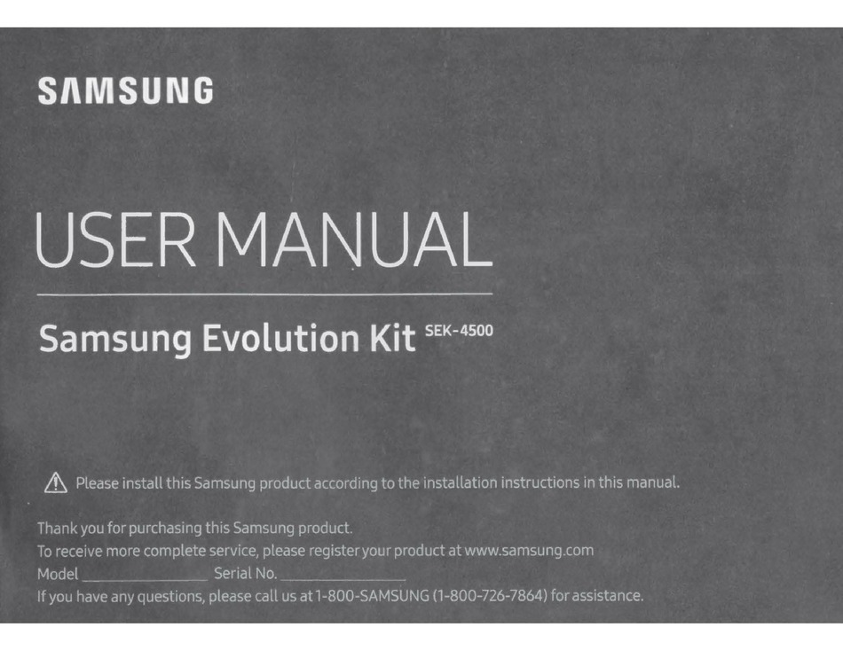 SAMSUNG SEK 4500 USER MANUAL Pdf Download ManualsLib SAMSUNG SEK 4500 USER MANUAL Pdf Download ManualsLib