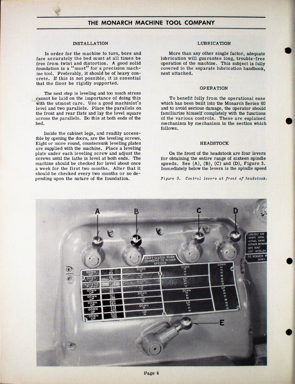 Monarch Lathes | No nameplate on motor. How to get operating specs ...