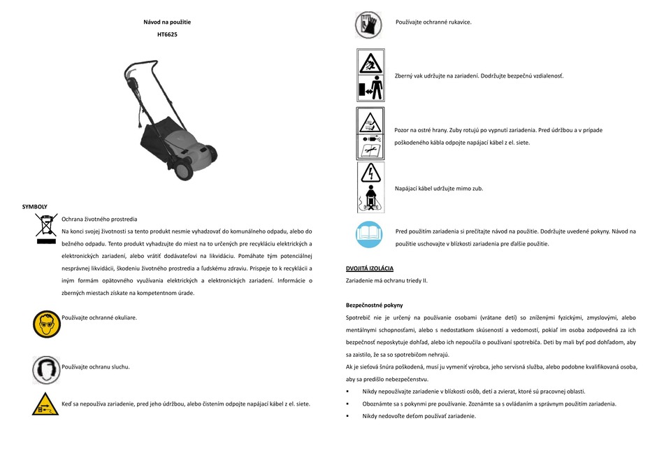 ENERGY POWER TOOLS HT6625 USER MANUAL Pdf Download | ManualsLib