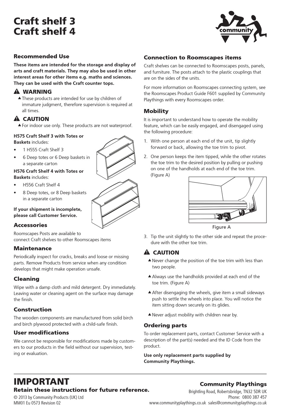 COMMUNITY PLAYTHINGS CRAFT SHELF 3 QUICK START MANUAL Pdf Download ...