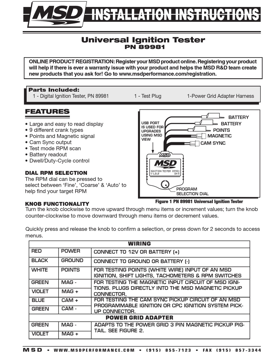 MSD 89981 INSTALLATION INSTRUCTIONS Pdf Download | ManualsLib
