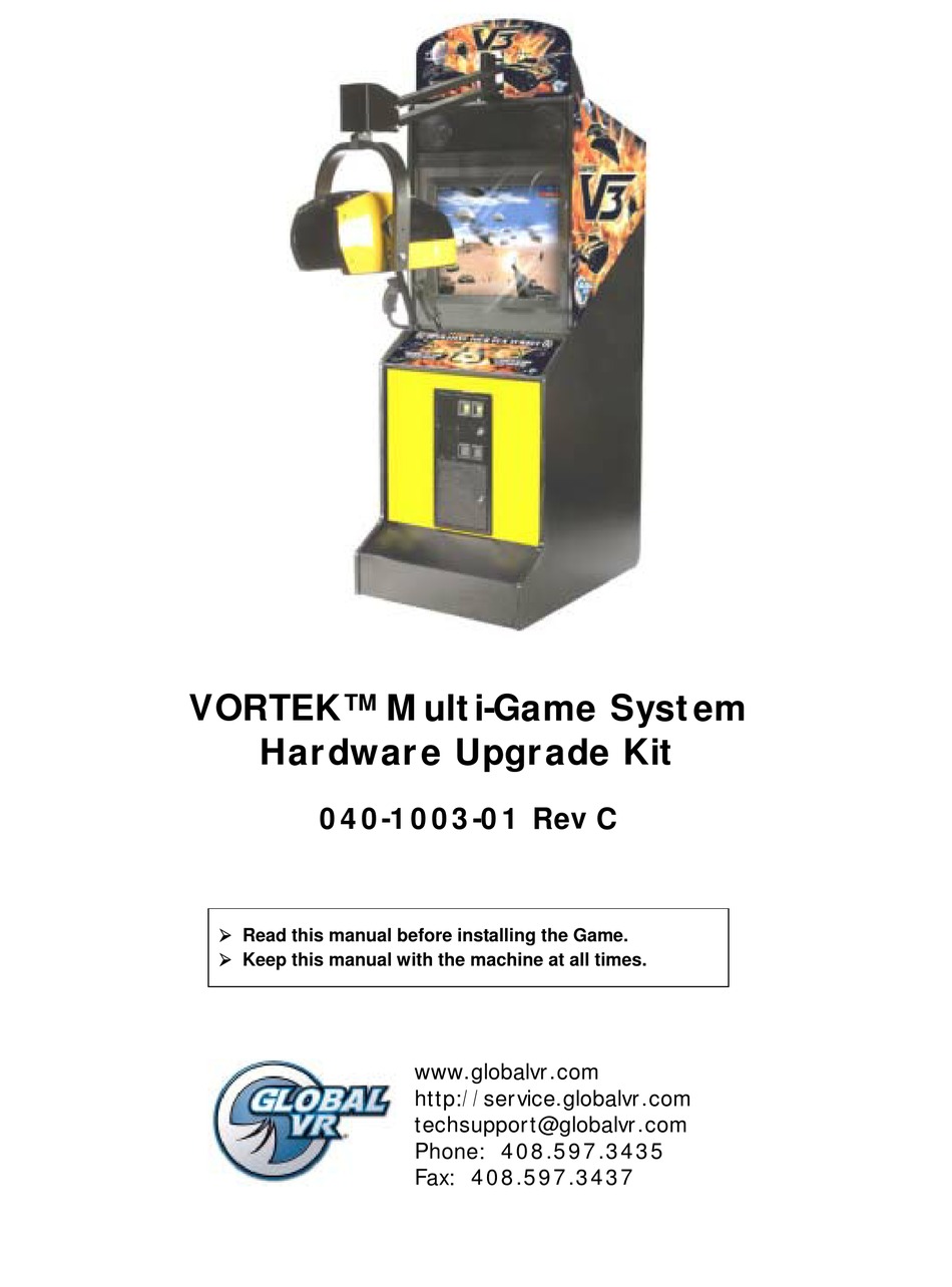 GLOBAL VR VORTEK MANUAL Pdf Download | ManualsLib