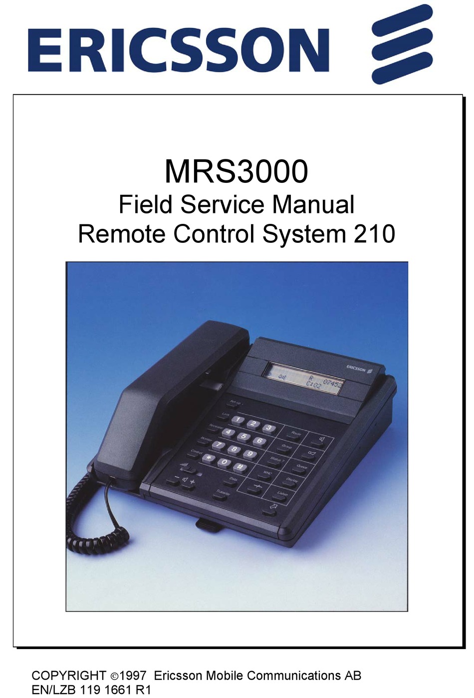 ERICSSON MRS3000 FIELD SERVICE MANUAL Pdf Download | ManualsLib
