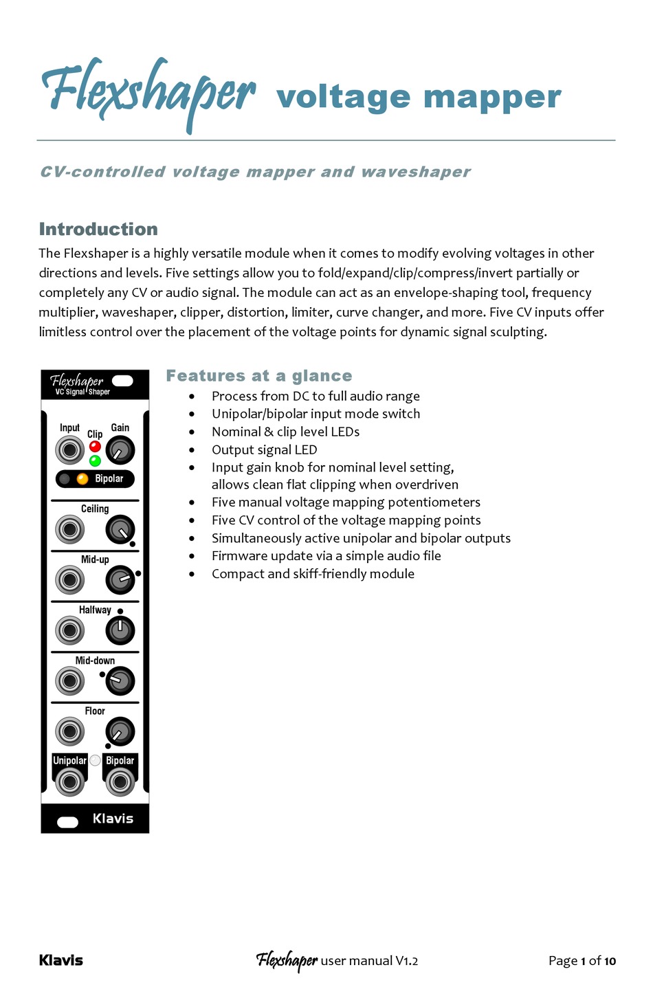 KLAVIS FLEXSHAPER USER MANUAL Pdf Download | ManualsLib
