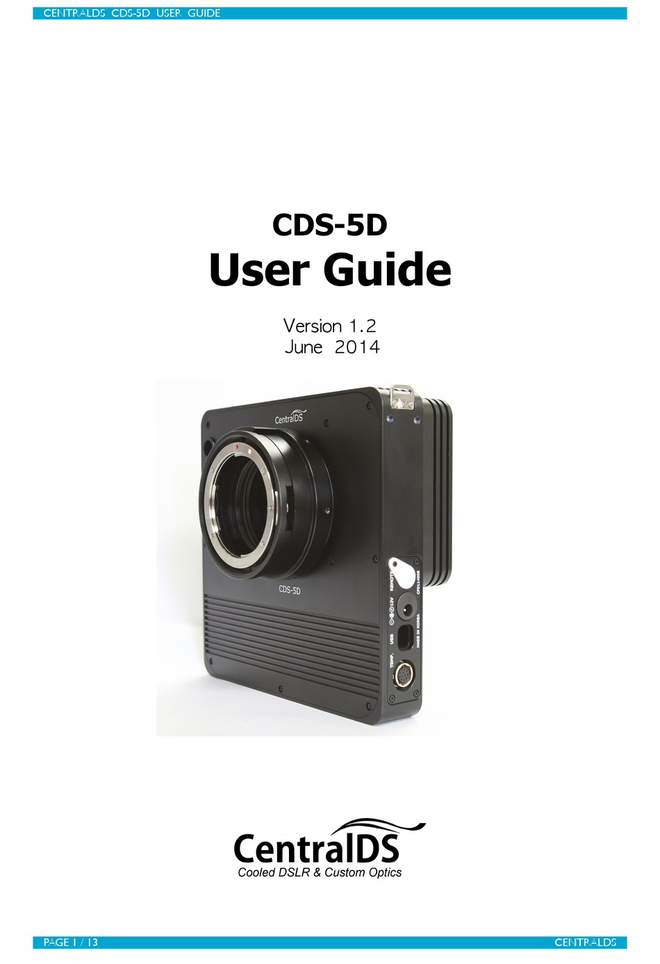 Centralds Cds 5d User Manual Pdf Download Manualslib