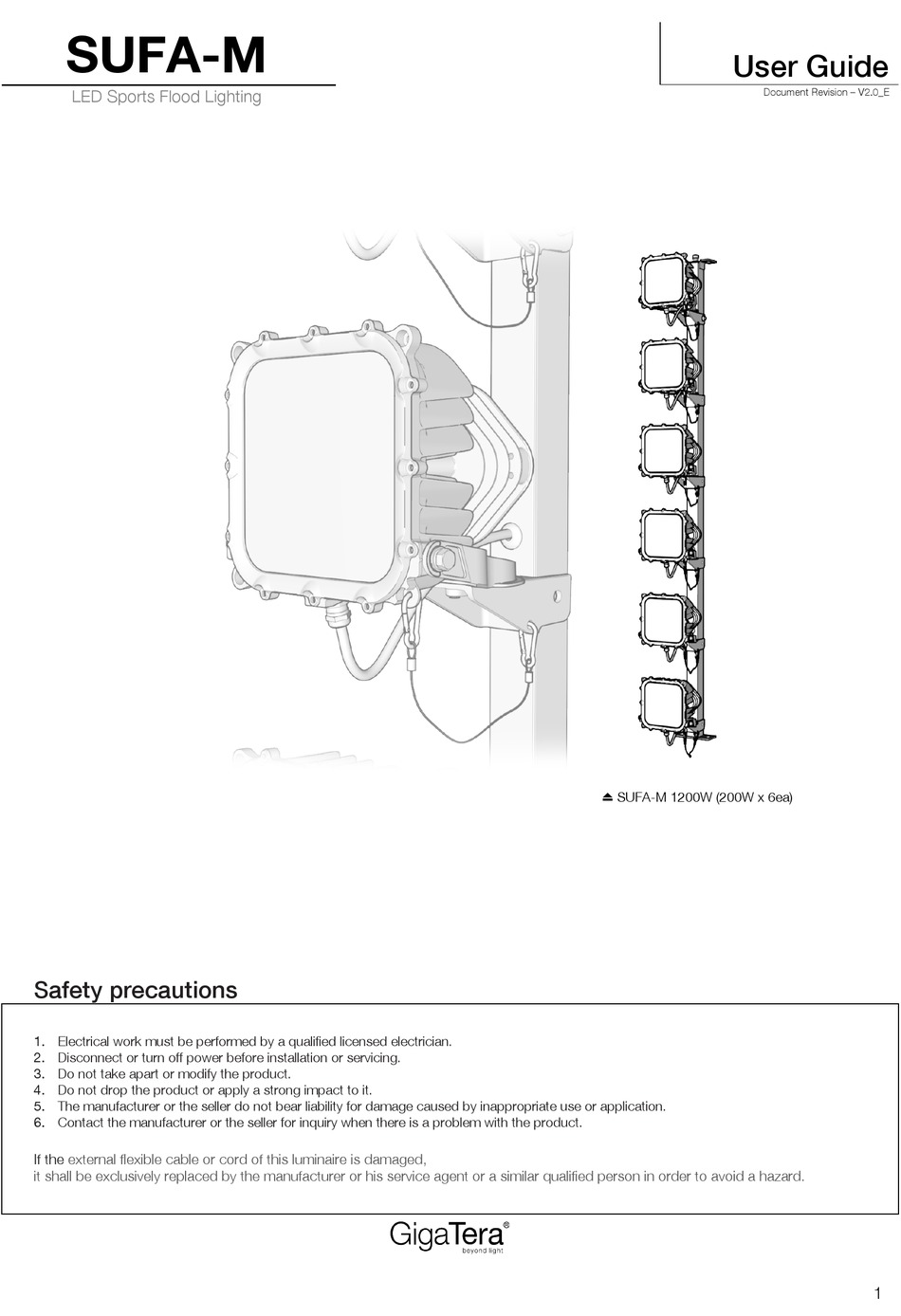 GIGATERA SUFA-M USER MANUAL Pdf Download | ManualsLib