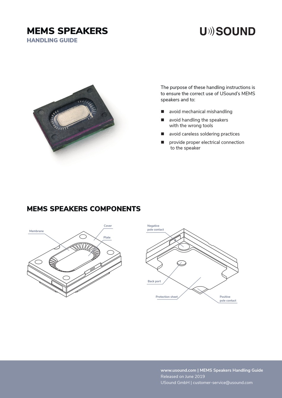 USOUND MEMS UT-P 2017 HANDLING MANUAL Pdf Download | ManualsLib