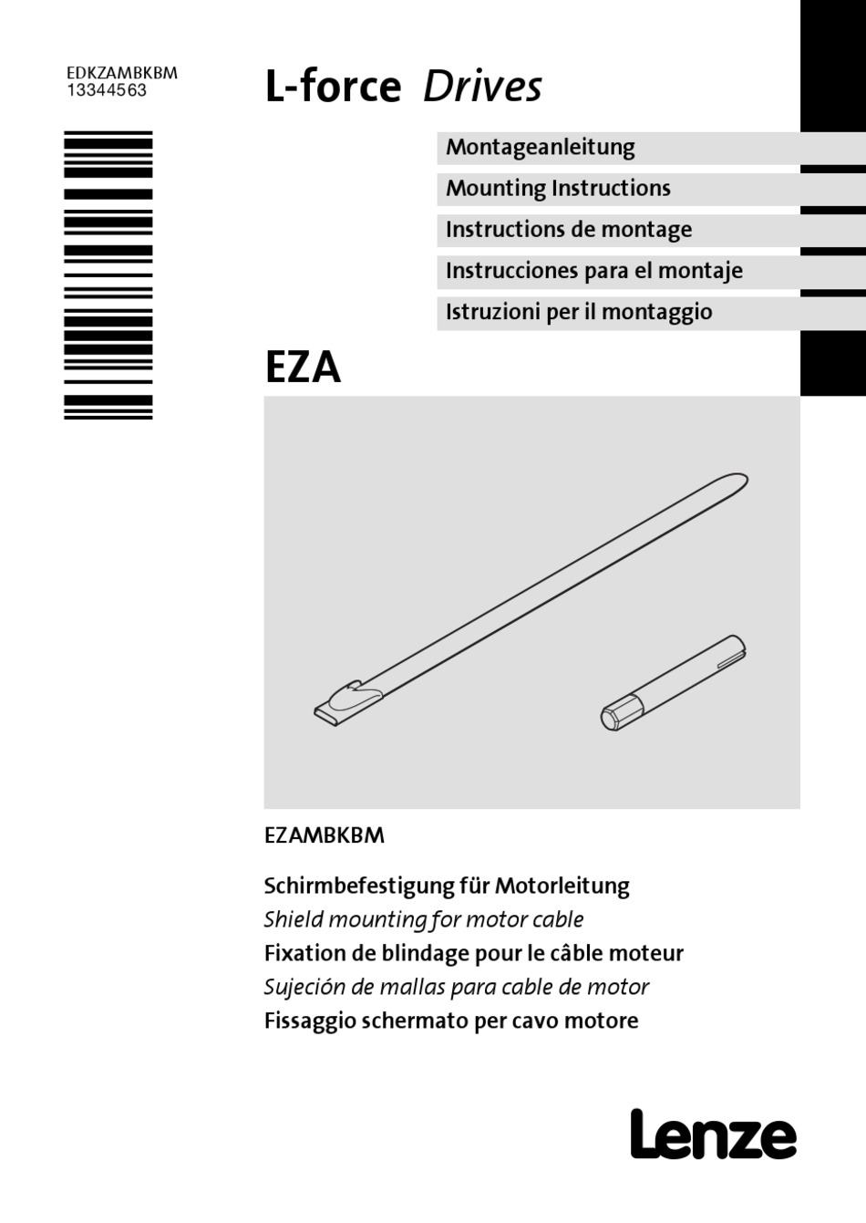 LENZE L-FORCE EZA SERIES MOUNTING INSTRUCTIONS Pdf Download | ManualsLib