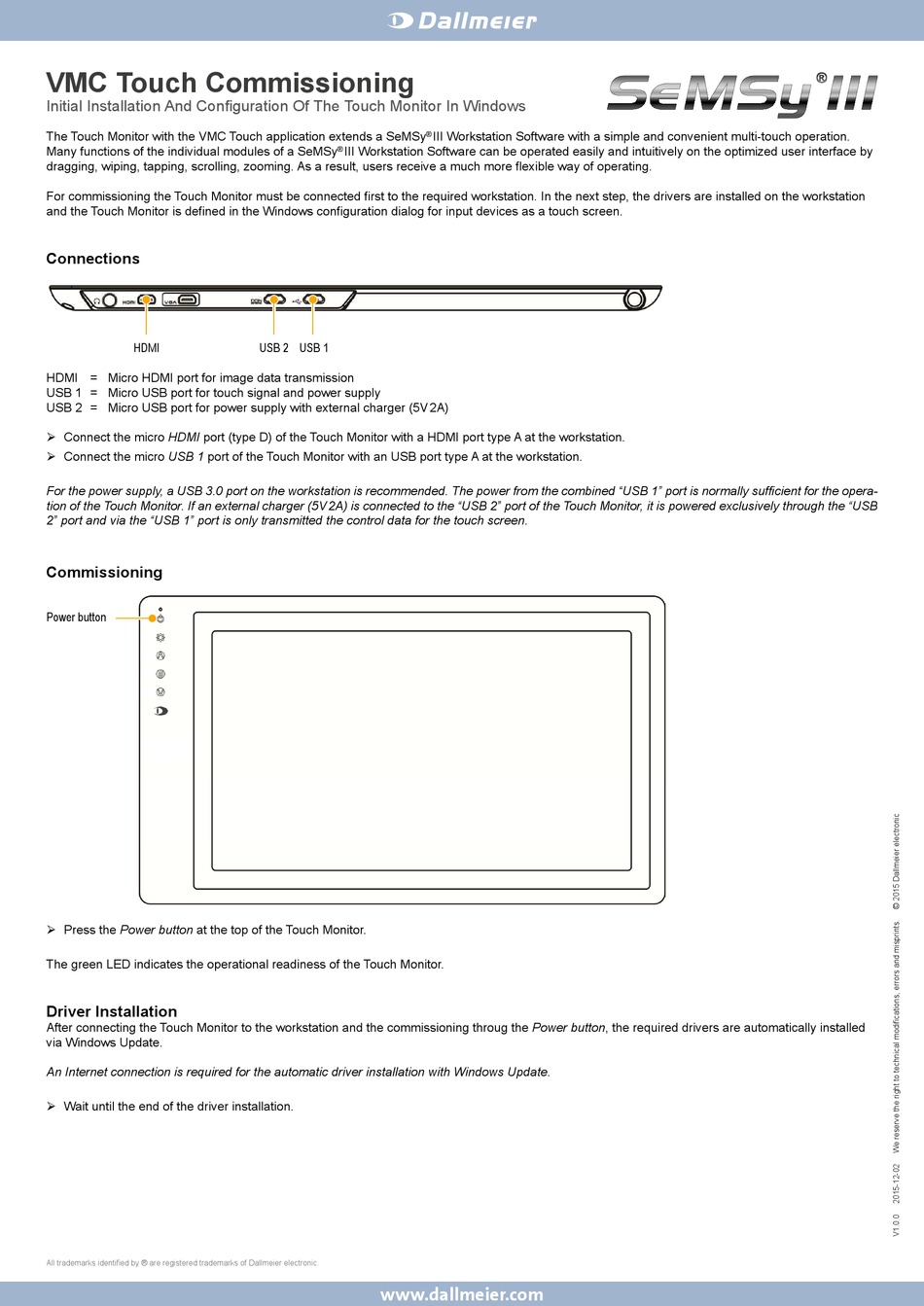 DALLMEIER SEMSY III VMC TOUCH COMMISSIONING Pdf Download | ManualsLib
