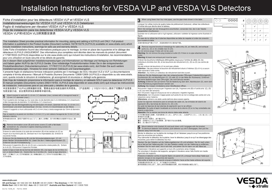 XTRALIS VESDA VLP INSTALLATION INSTRUCTIONS Pdf Download | ManualsLib XTRALIS VESDA VLP INSTALLATION INSTRUCTIONS Pdf Download | ManualsLib