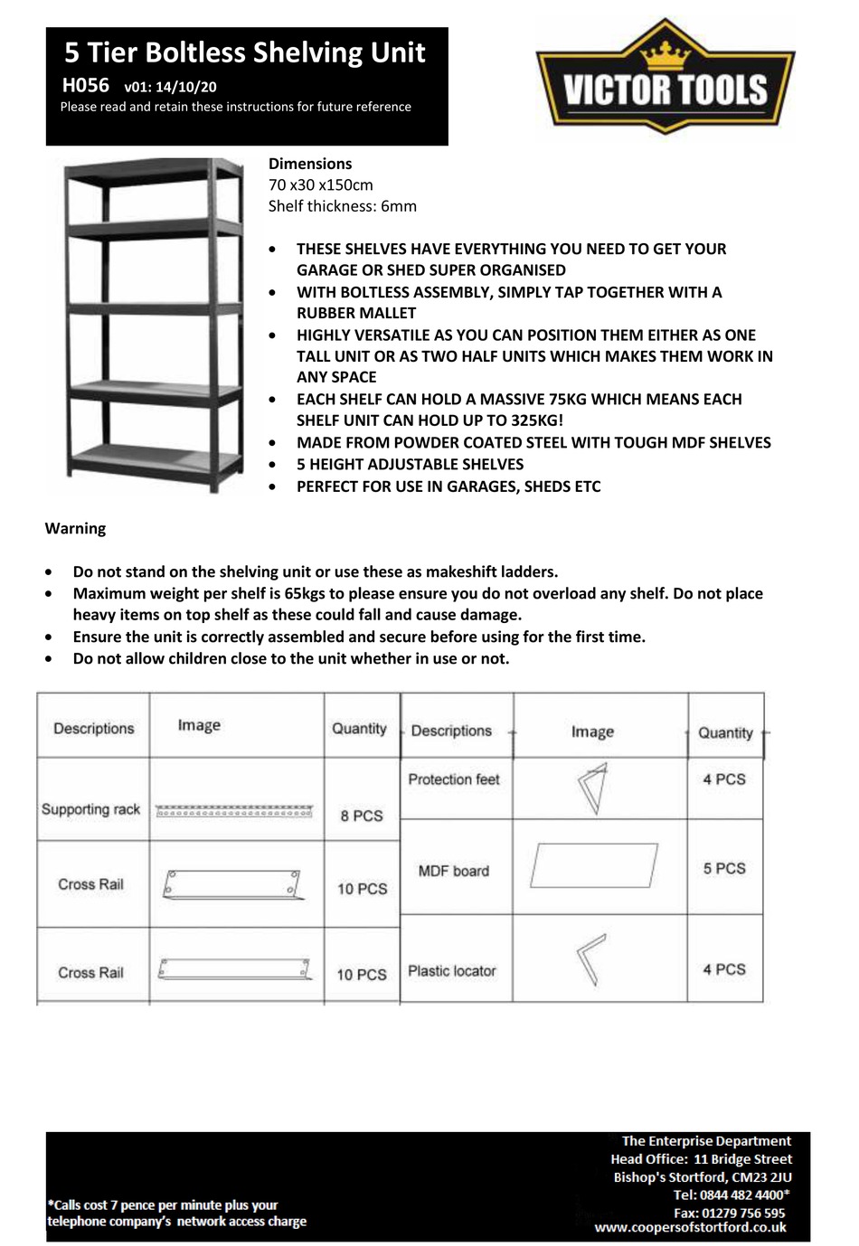 VICTOR TOOLS H056 QUICK START QUIDE Pdf Download | ManualsLib