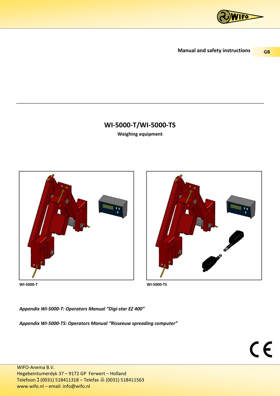 WIFO WI-5000-T MANUAL AND SAFETY INSTRUCTIONS Pdf Download | ManualsLib