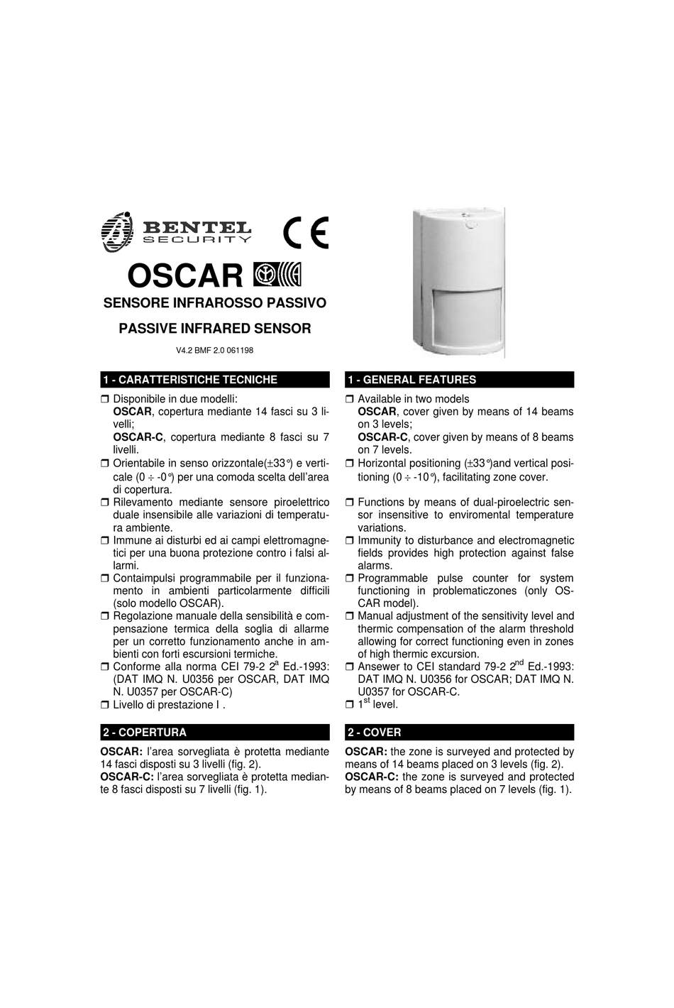 BENTEL SECURITY OSCAR MANUAL Pdf Download | ManualsLib