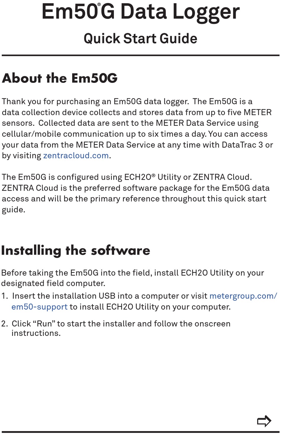 METER GROUP EM50G QUICK START MANUAL Pdf Download | ManualsLib