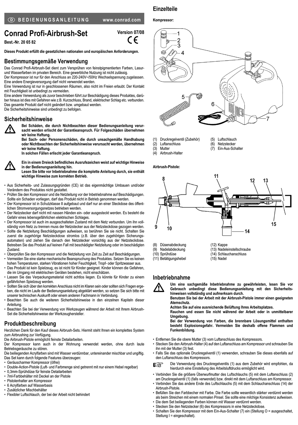 CONRAD 20 65 82 OPERATING INSTRUCTIONS MANUAL Pdf Download ManualsLib CONRAD 20 65 82 OPERATING INSTRUCTIONS MANUAL Pdf Download ManualsLib