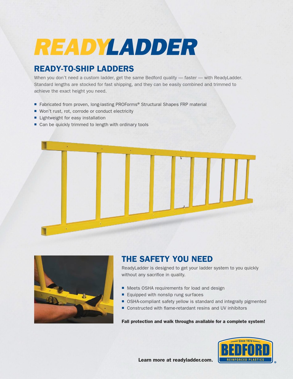 BEDFORD READYLADDER ASSEMBLY AND INSTALLATION Pdf Download | ManualsLib
