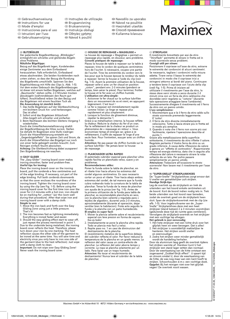 MAXIMEX EASY GLIDER INSTRUCTIONS FOR USE Pdf Download | ManualsLib