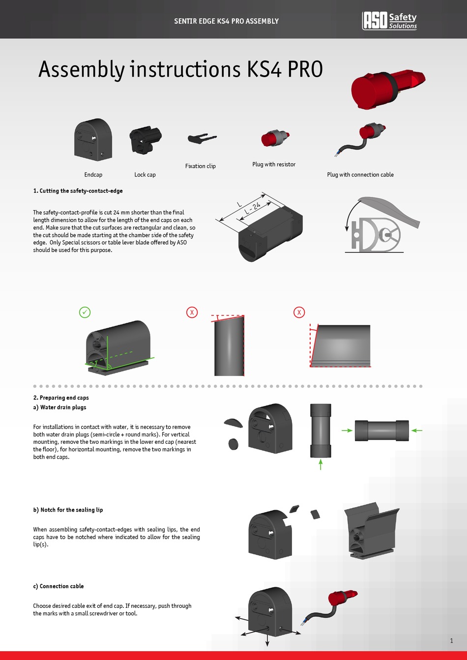 ASO SAFETY SOLUTIONS KS4 PRO ASSEMBLY INSTRUCTIONS Pdf Download ...