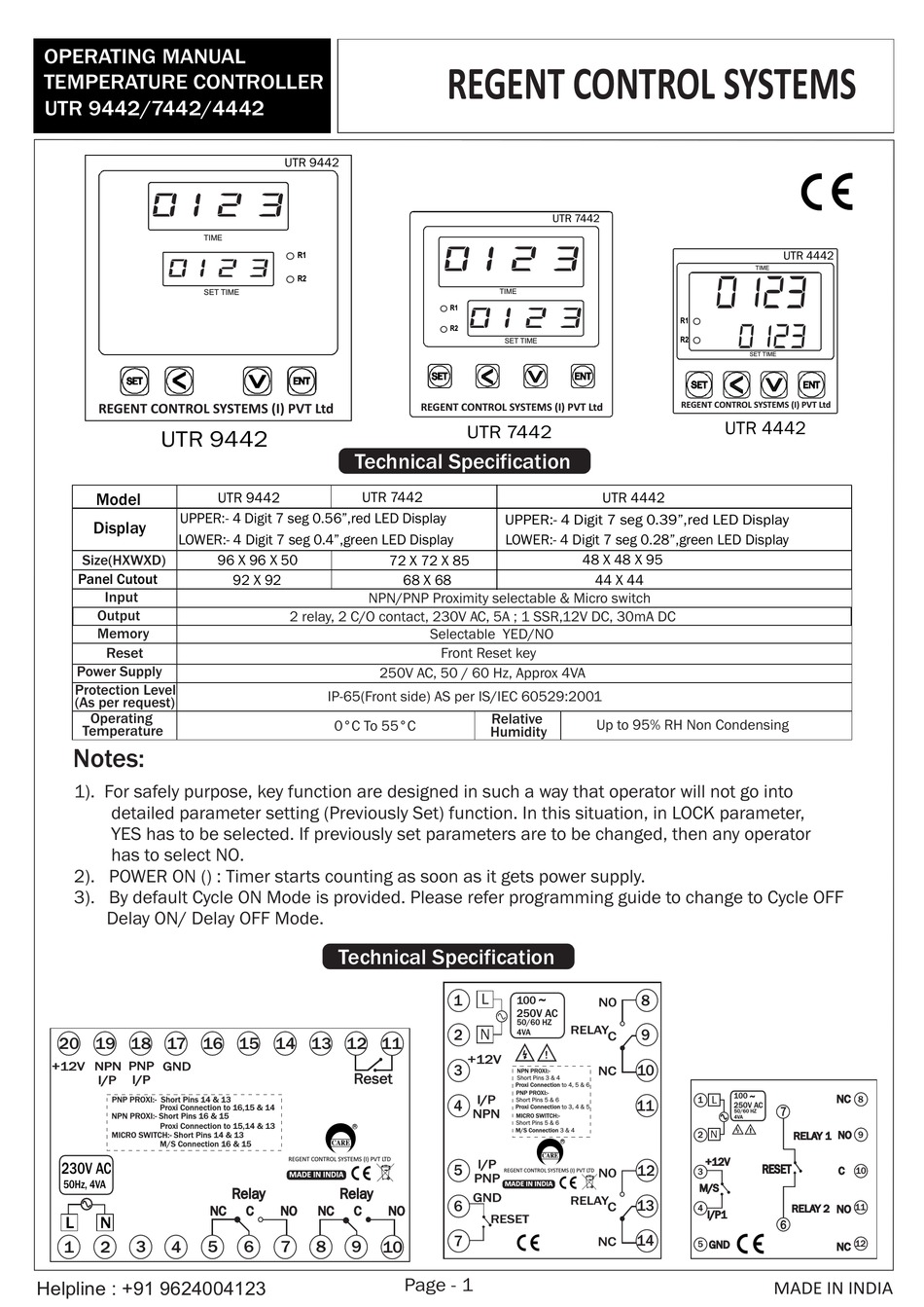 RCS UTR 9442 OPERATING MANUAL Pdf Download | ManualsLib