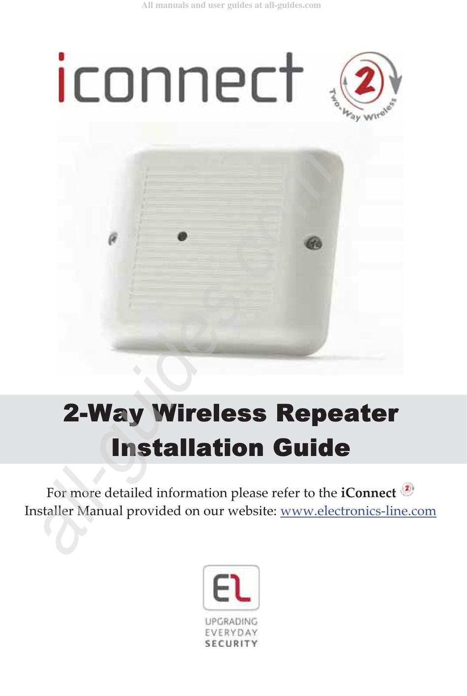 ELECTRONICS LINE ICONNECT EL-4635 INSTALLATION MANUAL Pdf Download ...