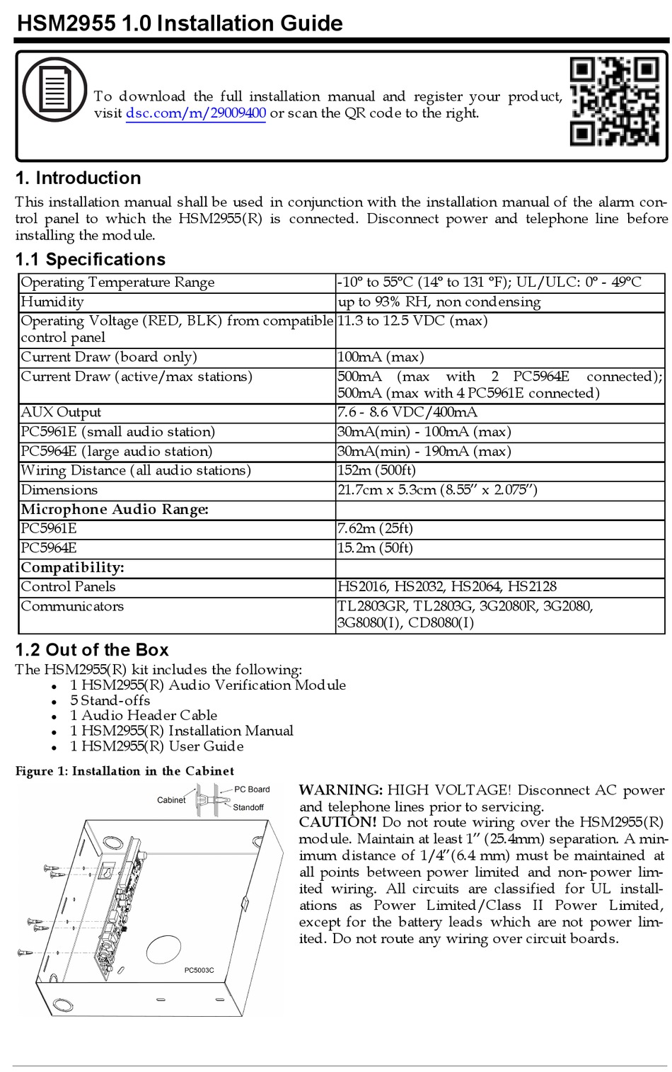 TYCO SECURITY PRODUCTS HSM2955 INSTALLATION MANUAL Pdf Download | ManualsLib