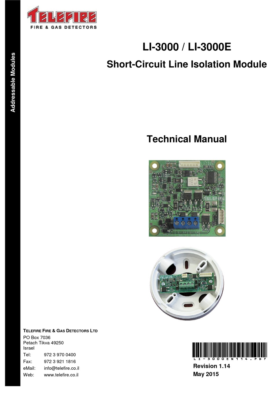 TELEFIRE LI-3000 TECHNICAL MANUAL Pdf Download | ManualsLib